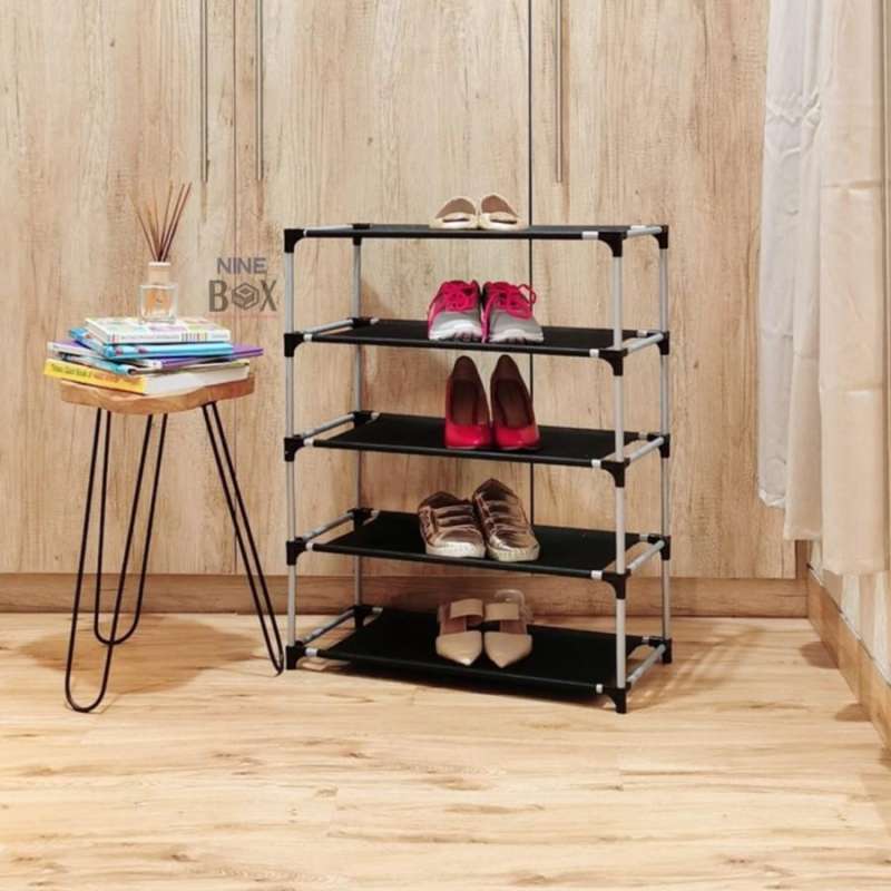 Jual Nine Box Rak Sepatu 5 Tingkat/rak Sepatu /rak Sepatu 5 Susun/type ...