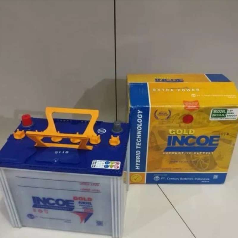 Jual Aki Baterai Incoe Gold Hybrid 80d26l/nx1105l Innova Diesel Pajero ...