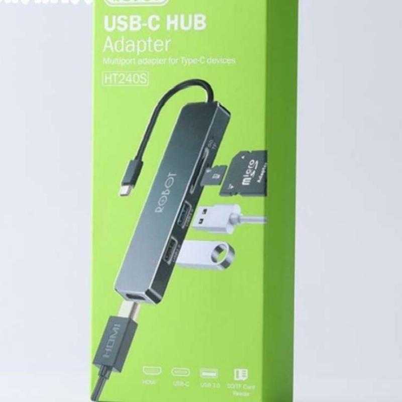 Jual Usb C Hub 5In1 Robot Ht240 Adapter Usb Type C Usb 3.0 Macbook Ipad ... Jual Usb C Hub 5In1 Robot Ht240 Adapter Usb Type C Usb 3.0 Macbook Ipad ...