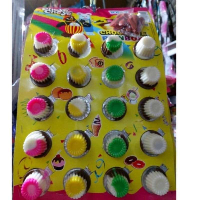 Jual Choyo - Choyo Cup Rainbow Coklat Jadul Yosan Di Seller Kedai Snack ...