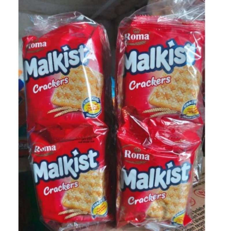 Jual Roma Malkist Crackers 27gr Kemasan Renceng isi 10 Bungkus di ...