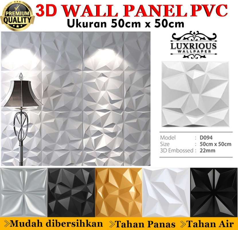 Promo 3d Wallpanel Wall Panel Pvc 50cm Bukan Wallpaper Sticker Foam ...
