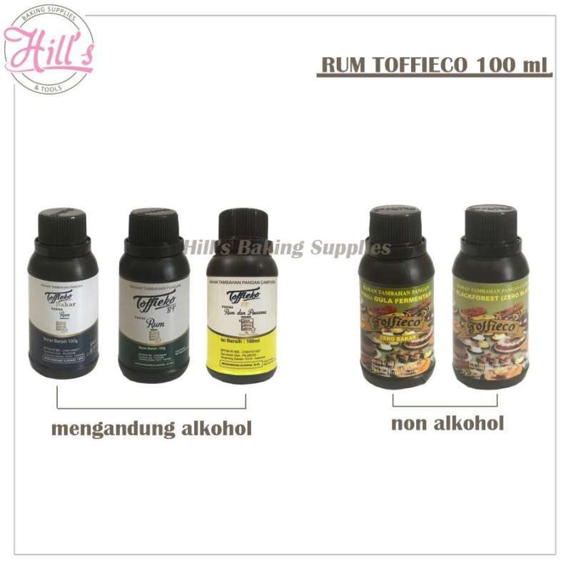 Jual Rum TOFFIECO 100 gr ( 4 pilihan rasa, ada alkohol dan non alkohol ...