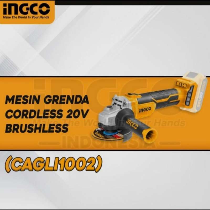 Jual mesin grenda cordless 20v brushless ingco CAGLI1002 di Seller ...