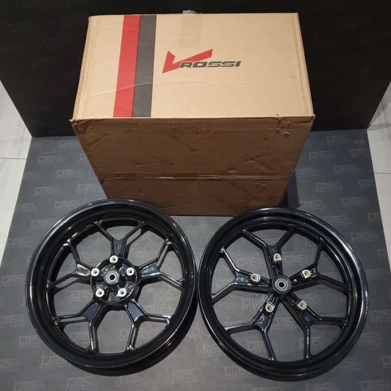 Jual Velg Racing V-Rossi Sprint Rattle Yamaha R15 Ring 17 Black Gloss ...