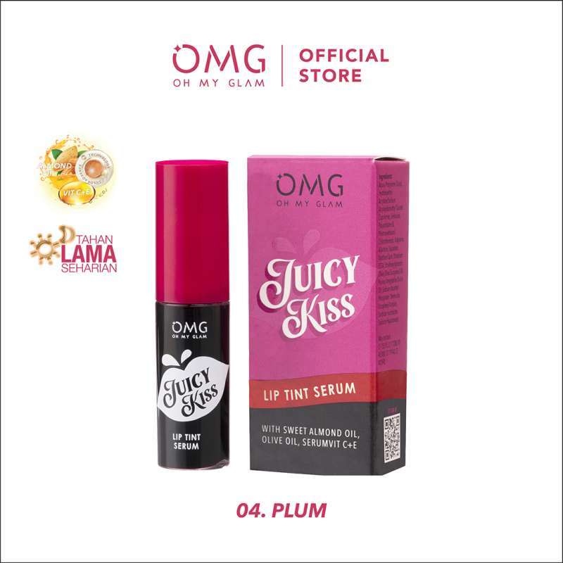Promo OMG Oh My Glam Juicy Kiss Lip Tint Serum - 04 Juicy Plum Diskon ...