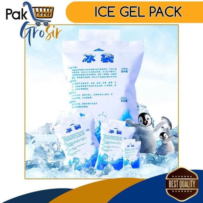 Jual Ice Gel Pack 200 Ml Blue Cool Jelly Cooler Kantong Air Es Pendingin Di Seller Blue Mart ...
