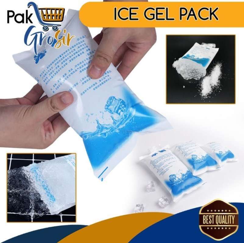 Jual Ice Gel Pack 200 Ml Blue Cool Jelly Cooler Kantong Air Es ...