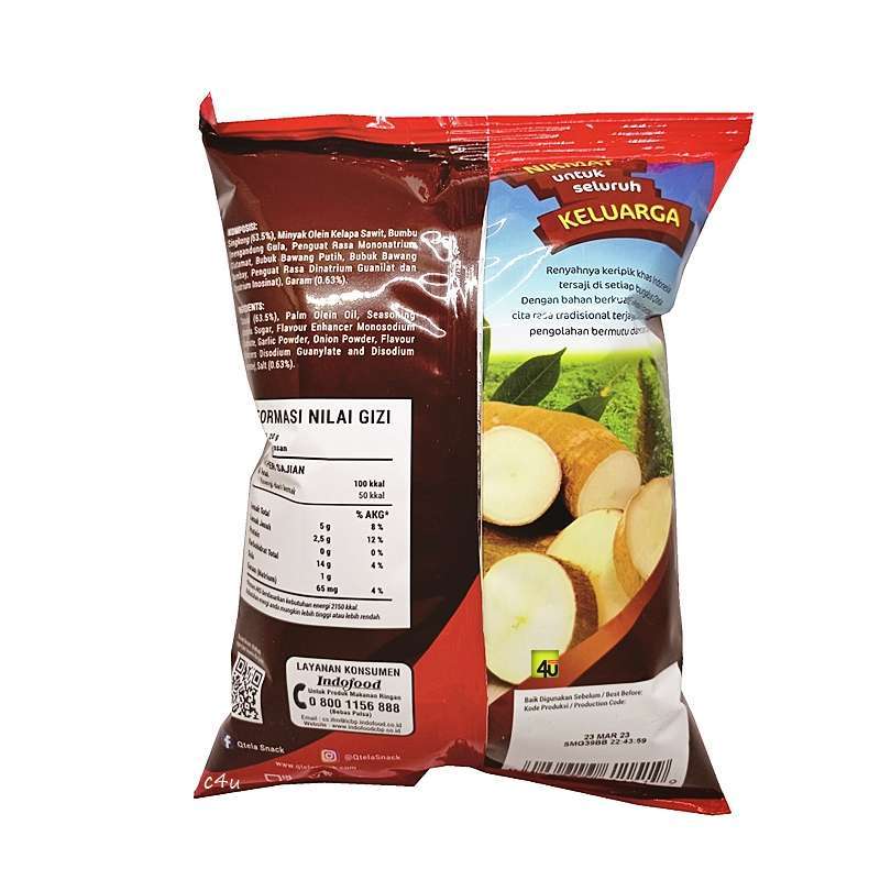 Promo QTELA - Keripik SINGKONG - 60gr - BALADO Diskon 12% di Seller ...