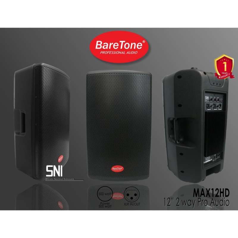 Promo SPEAKER AKTIF BARETONE MAX 12HD 500 WATT 12 INCH ( ORIGINAL ...