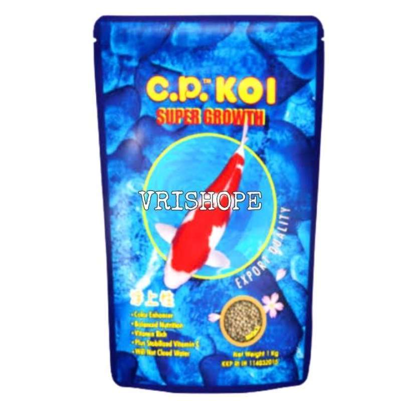 Jual CP Koi Super Growth 1 kg Pakan Pelet Ikan Koi Koki C P Koi Fish ...