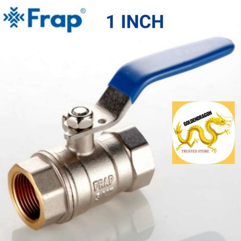 Jual Ball valve 1 inch stop kran FRAP Kuningan solid di Seller Luxury ...