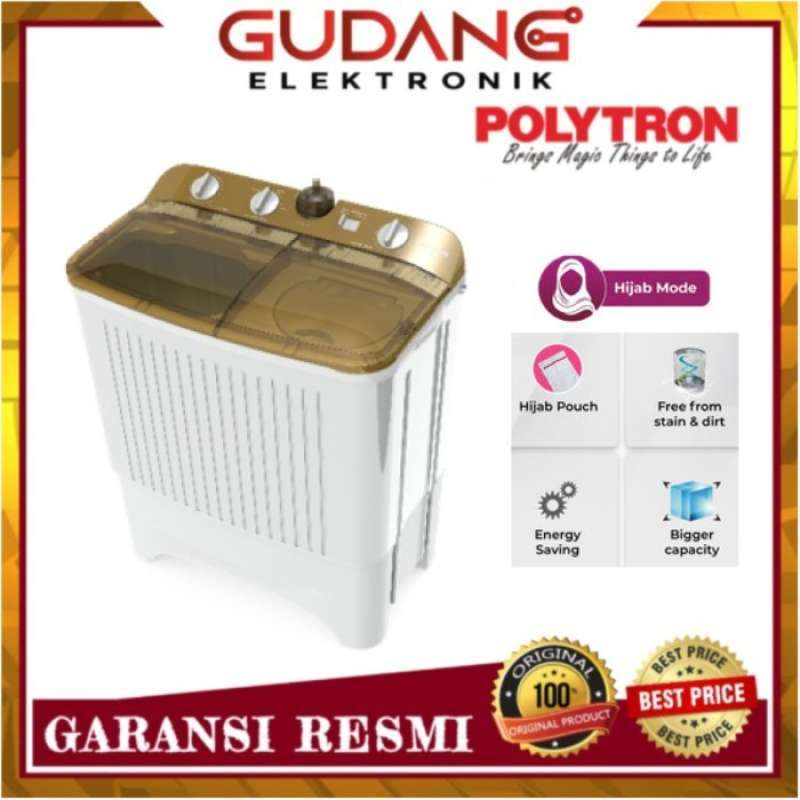 Jual MESIN CUCI 2 TABUNG POLYTRON PWM 8072 TWIN TUB POLYTRON PWM-8072 ...