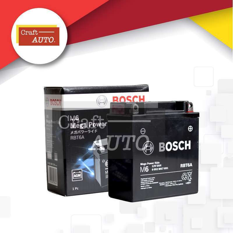 Promo Aki Motor Mio Sporty, Mio Smile, Mio Karbu, Supra Lama Bosch Rbt ...