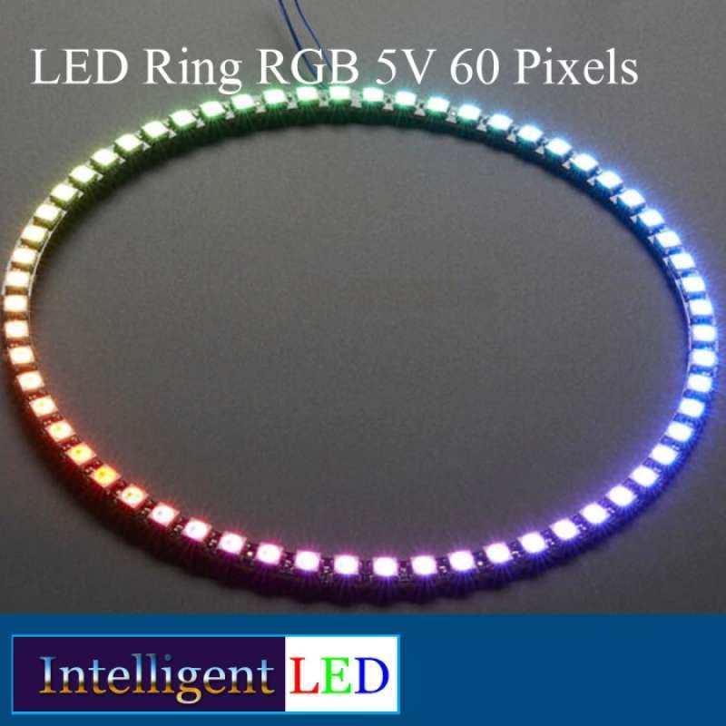 Jual Led Ring Addressable Rgb 5V 60 Pixels Led Support Arduino di ...