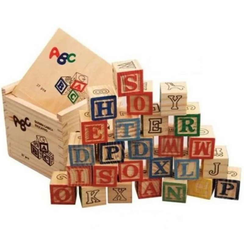Jual Mainan Kayu ABC edukasi Block 27 pcs di Seller Jayantaka Toys ...