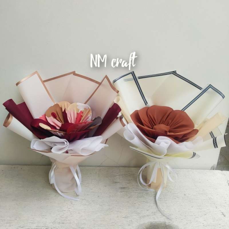 Jual Buket Bunga Hijab Cantik / Umama Motif / Free Kartu Ucapan di ...