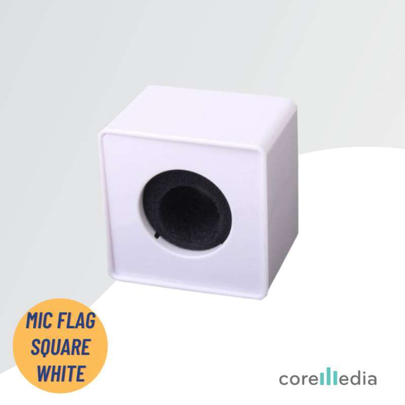 Promo Mic Flag Square White - Flag Kotak Putih Untuk Microphone Diskon ...
