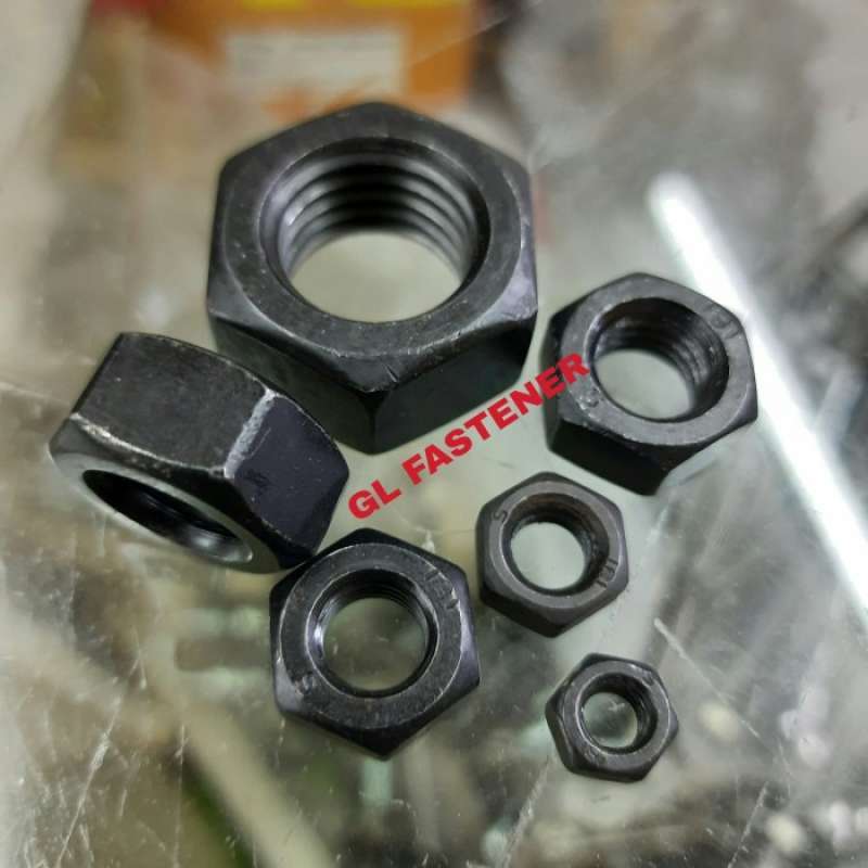 Promo Mur M33 Baja 8.8 Hex Nut Baja Kunci 50 Drat 3,5 Hitam Grade 8.8 ...