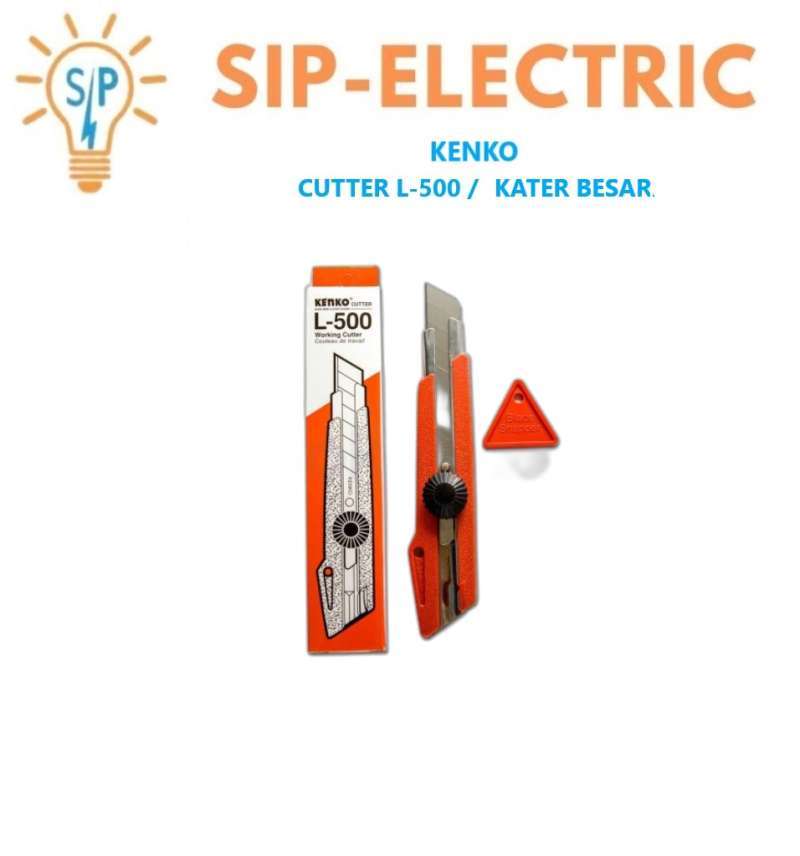 Jual KENKO CUTTER BESAR L-500 + MATA PISAU BESAR / SILET KATER L 500 ...