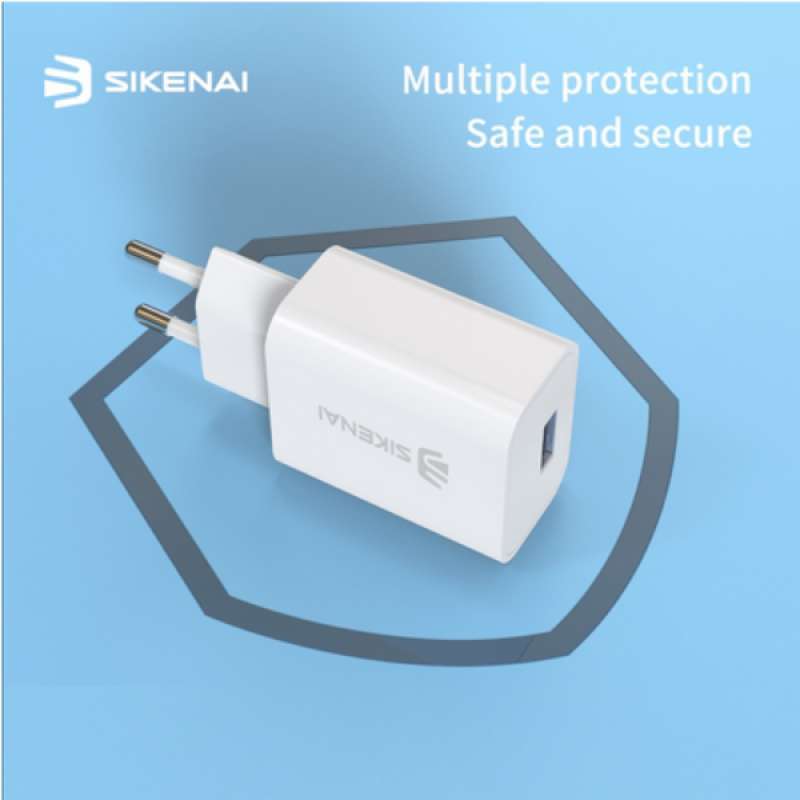 Jual Sikenai Charger X1-eu Adapter 2.4a Micro Usb Lightning iPhone Type ...