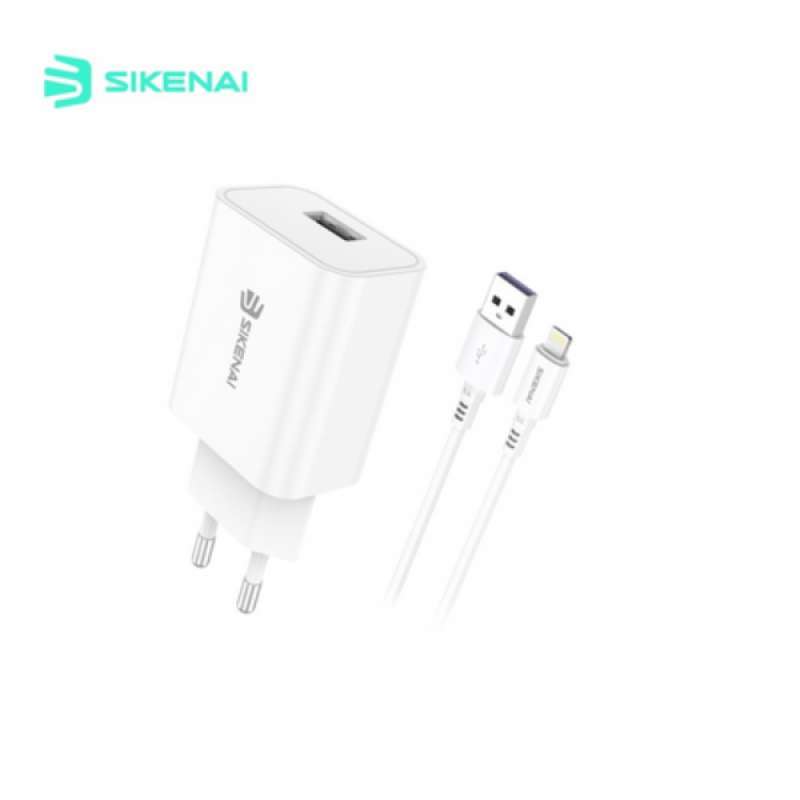 Jual Sikenai Charger X1-eu Adapter 2.4a Micro Usb Lightning iPhone Type ...
