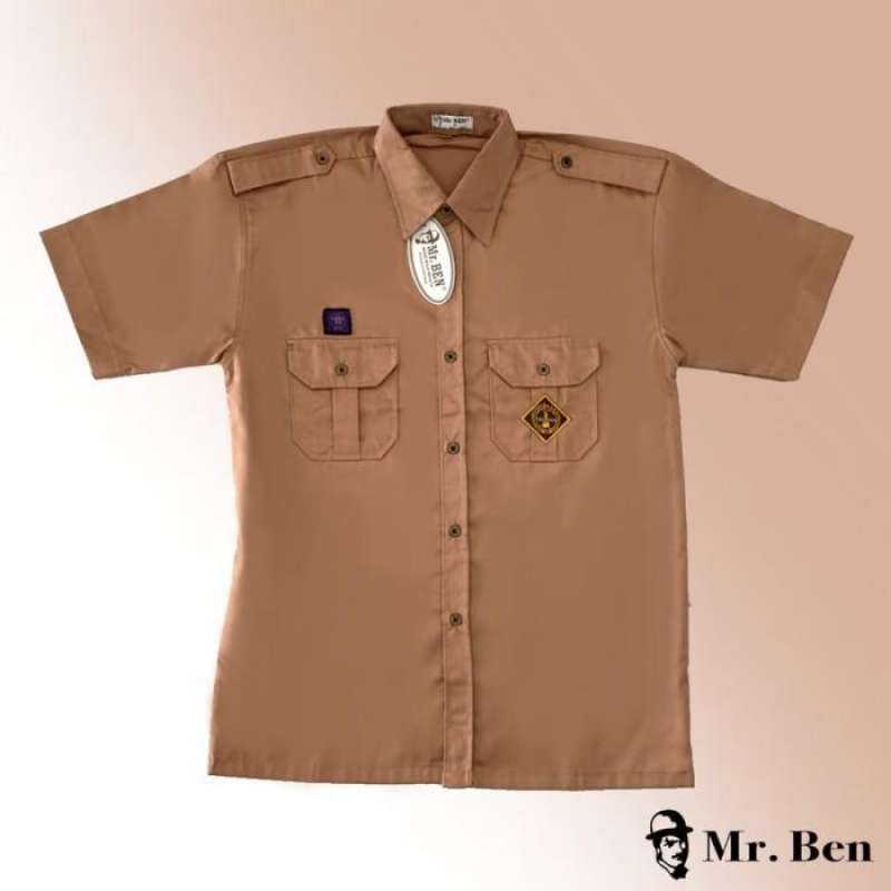 Jual BAJU KEMEJA SMA PRAMUKA COWOK PDK KEPER COKLAT SERAGAM SEKOLAH MR ...
