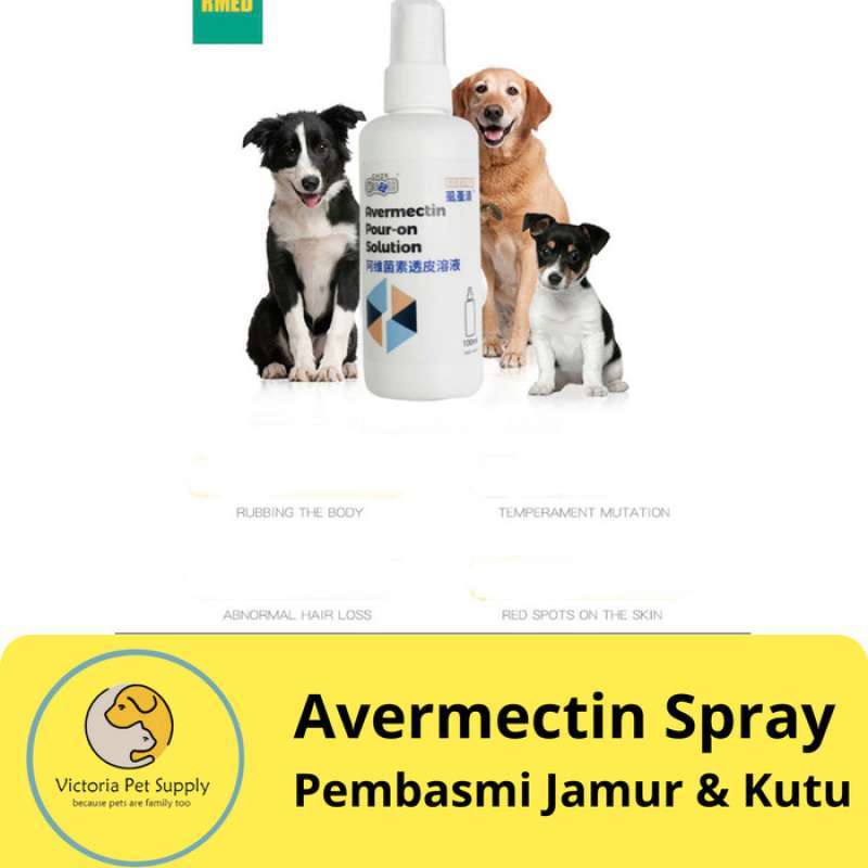 Jual Avermectin Spray Pembasmi Jamur Dan Kutu Anjing Kucing Di Seller ...