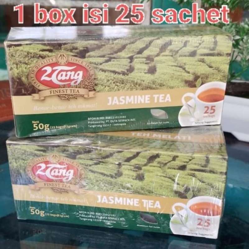 Jual Teh 2 Tang Celup Jasmine 1pak (isi 25 Sachet ) Di Seller Umkm ...
