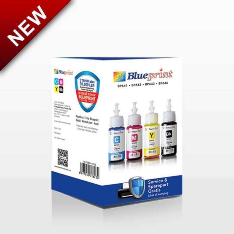 Promo Tinta Starterpack BLUEPRINT untuk Printer Epson @70ml: CMYK Diskon 15% di Seller TOKONE ...