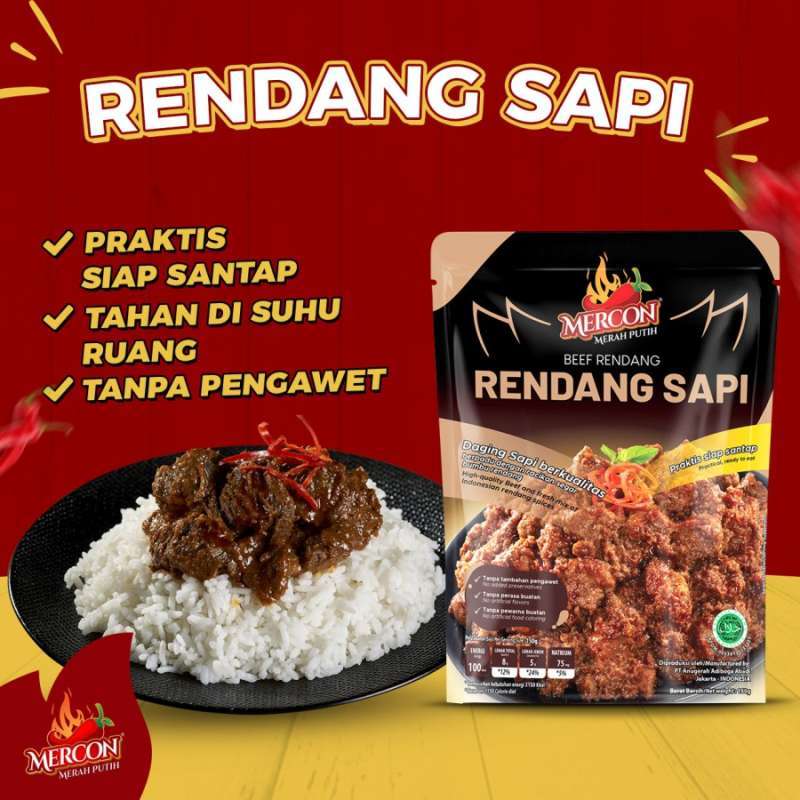 Promo MERCON MERAH PUTIH - SATUAN || LIMITED EDITION!! RENDANG SAPI di ...