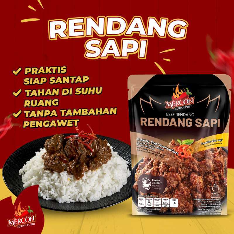 Promo MERCON MERAH PUTIH - SATUAN || LIMITED EDITION!! RENDANG SAPI ...