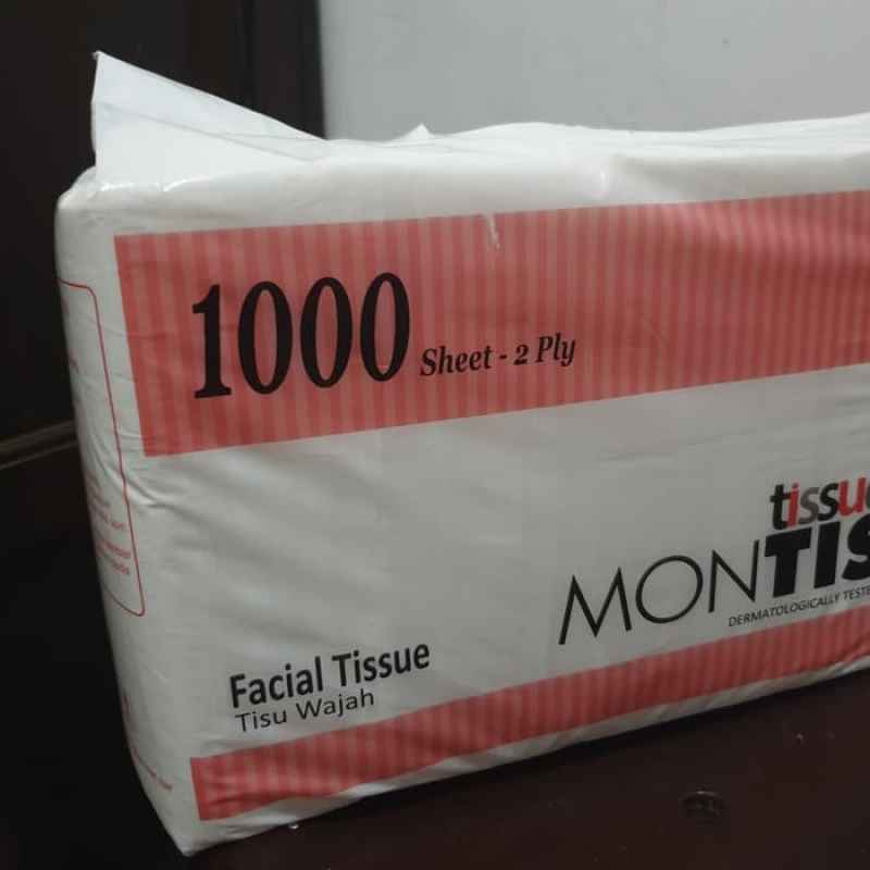 Jual Tisu wajah JUMBO PACK MONTISS 1000S / Tisu montiss 1000 sheet 2 ...