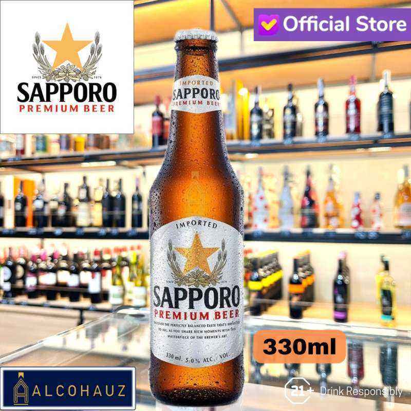 Jual Sapporo Premium Beer Import Botol Bottle 330ml Bir Jepang Saporo ...