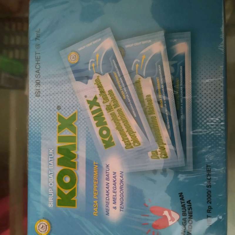 Jual Komix Sirup Obat Batuk(rasa Pepermint) 1 Kotak(isi 30 Sachet) Di ... Jual Komix Sirup Obat Batuk(rasa Pepermint) 1 Kotak(isi 30 Sachet) Di ...