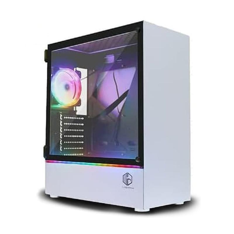 Jual Cube Gaming Klassis White Side Tempered Glass Casing Komputer Di ...