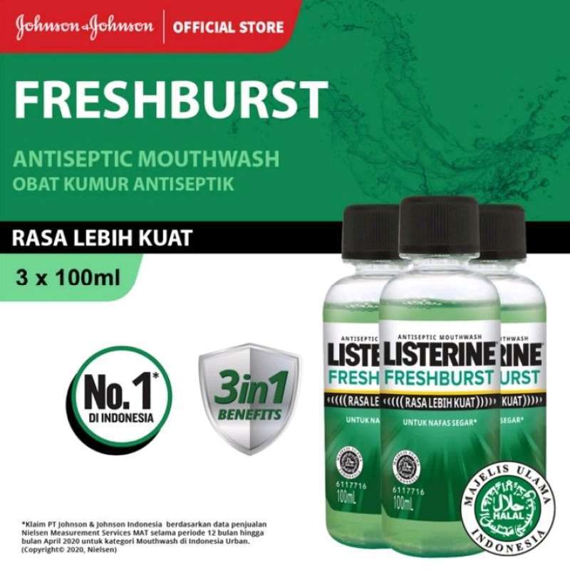 Jual Listerine Obat Kumur Antiseptik Fresh Burst Nafas Lebih Segar ...