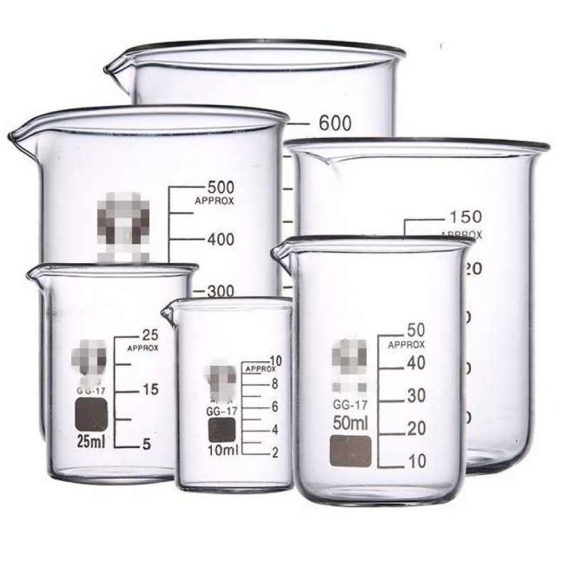 Jual Cangkir Gelas Takar Ukur Lab Kimia Borosilicate Glass - Gg-17 ...