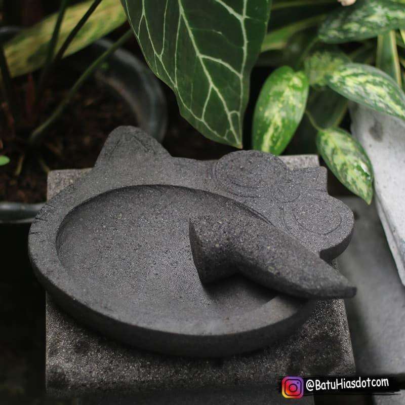 Jual Cobek dan Ulekan Batu Lava Merapi Grade A Karakter Kartun Ukuran ...