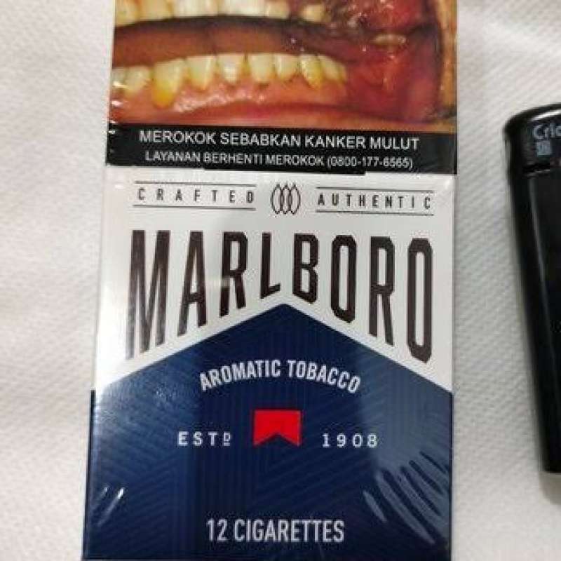 Jual Rokok Marlboro Kretek Biru 1 bungkus (12 batang) di Seller Tk ...