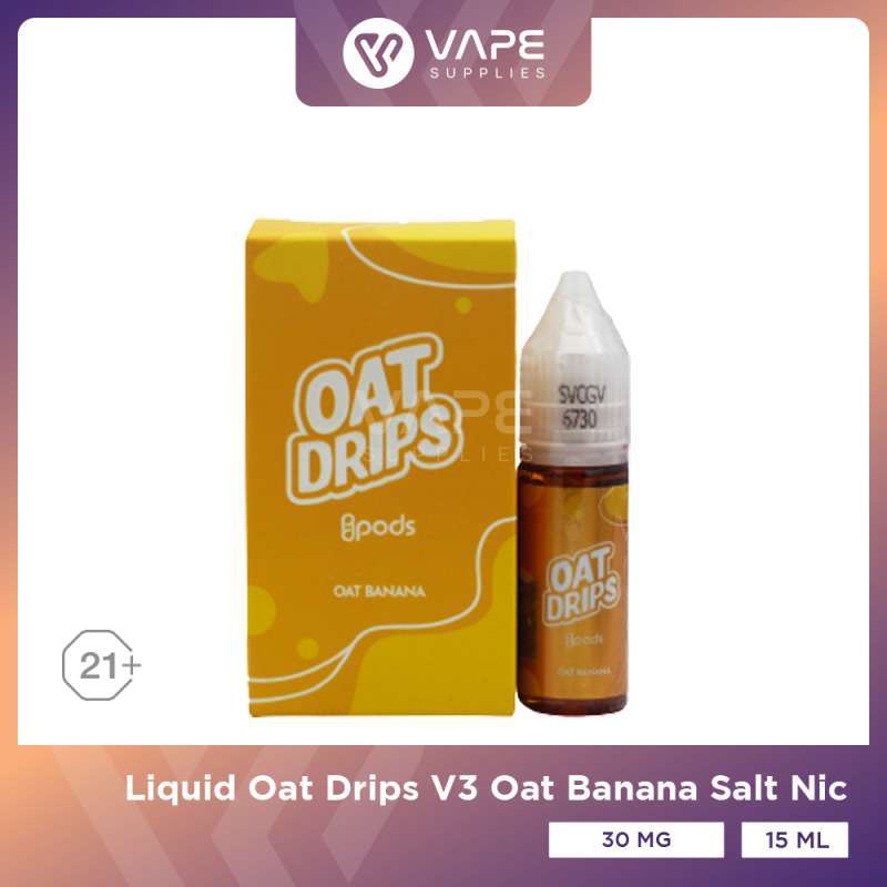 Jual Minuman Oat Drips V3 Oat Banana Salt Nic 15ML di Seller Vape ...
