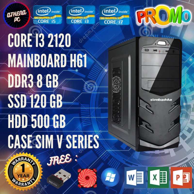 Jual CPU KOMPUTER PC RAKITAN C0RE i3 2120 4 GB SEKOLAH KANTOR ADMIN ...