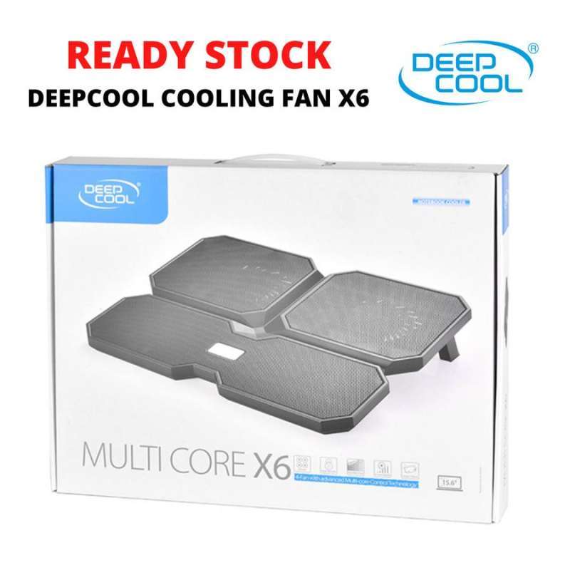 Jual NOTEBOOK COOLER DEEPCOOL MULTI CORE X6 4 FANS UPTO 15.6 di Seller OC Tech - Kedung Baruk ...