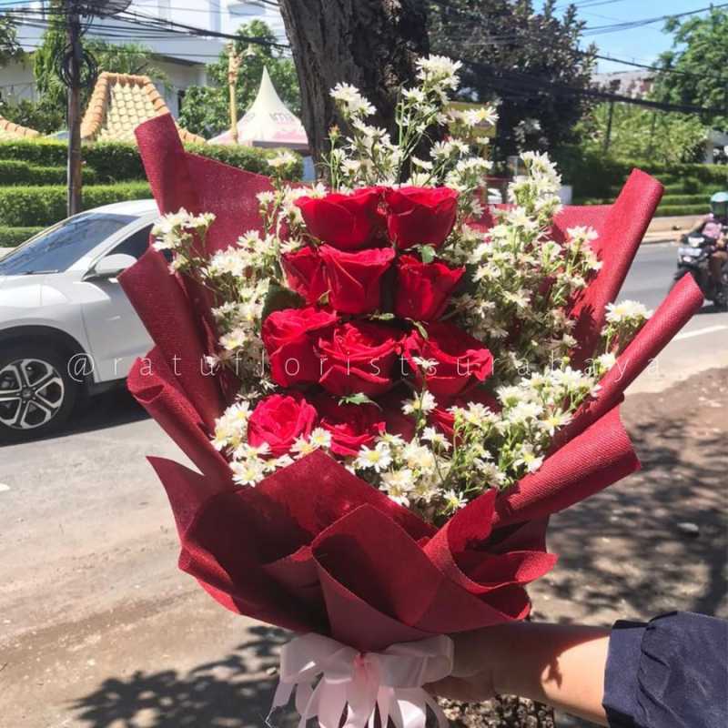 Jual buket bunga mawar | buket bunga wisuda | bunga segar di Seller ...