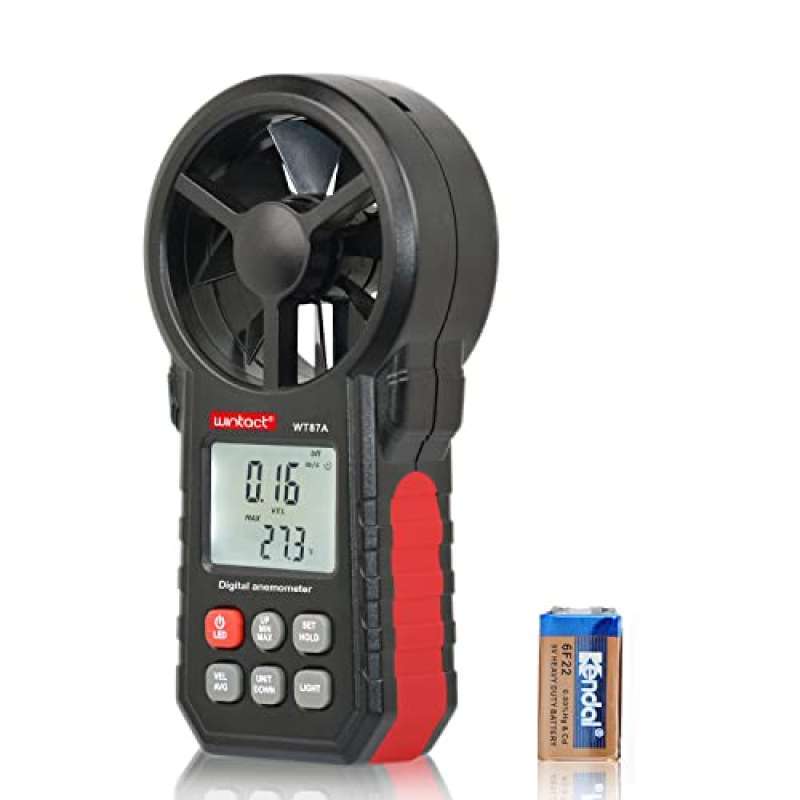 Promo Wintact Handheld Anemometer, Digital Vane Wind Speed Meter Gauge ...