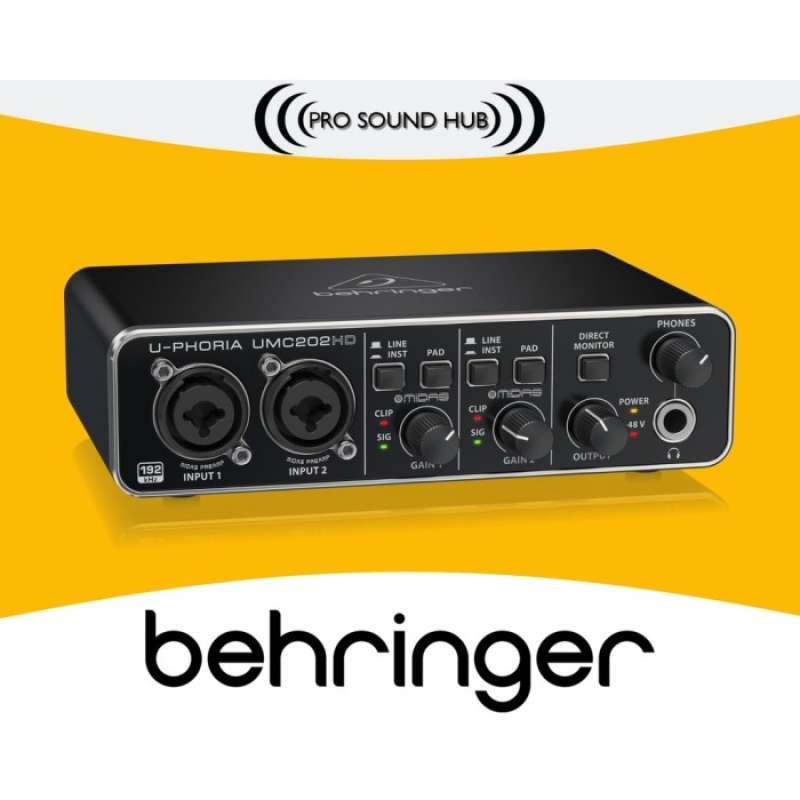 Jual SAL-137 BEHRINGER UMC202HD UMC 202 HD UMC-202 USB AUDIO INTERFACE ...