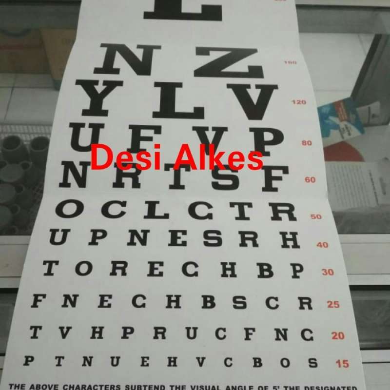 Jual Free Ongkir Snellen Chart / Kartu Snelen / Kertas Cek Mata di ...