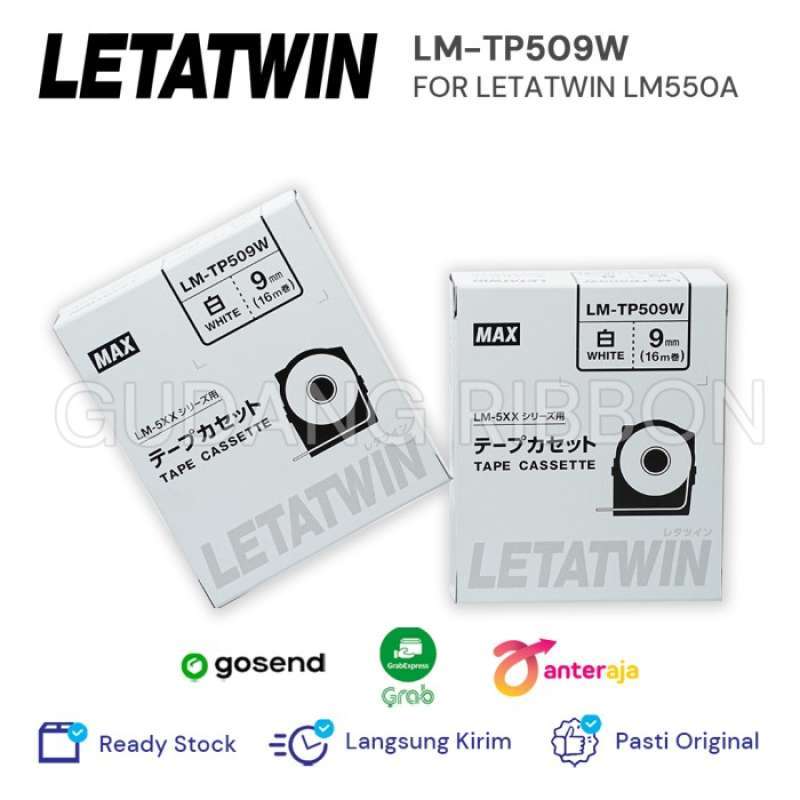 Promo Label Max Letatwin 9Mm Putih (Lm-Tp509W) Diskon 14% di Seller ...