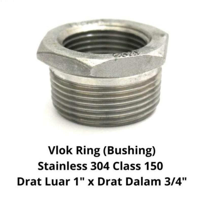 Jual Vlok Ring Stainless (Sus) 304 Drat Luar 1 X Drat Dalam 3/4 di ...
