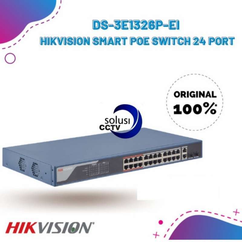 Jual POE HIKVISION 24 PORT DS-3E1326P-EI 24CH HIKVISION SWITCH HUB 24 PORT di Seller Cullen ...